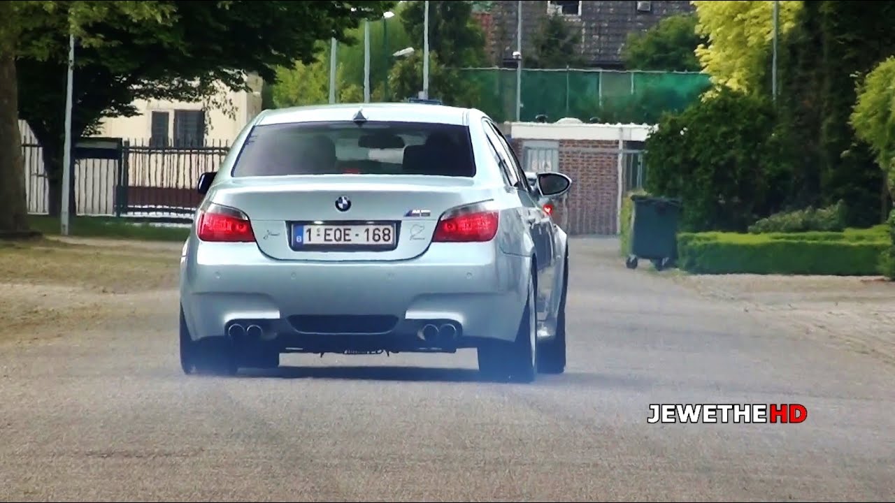 BMW M5 E60 V10 LOUD Exhaust Sounds! POWERSLIDES & Accelerations! - YouTube