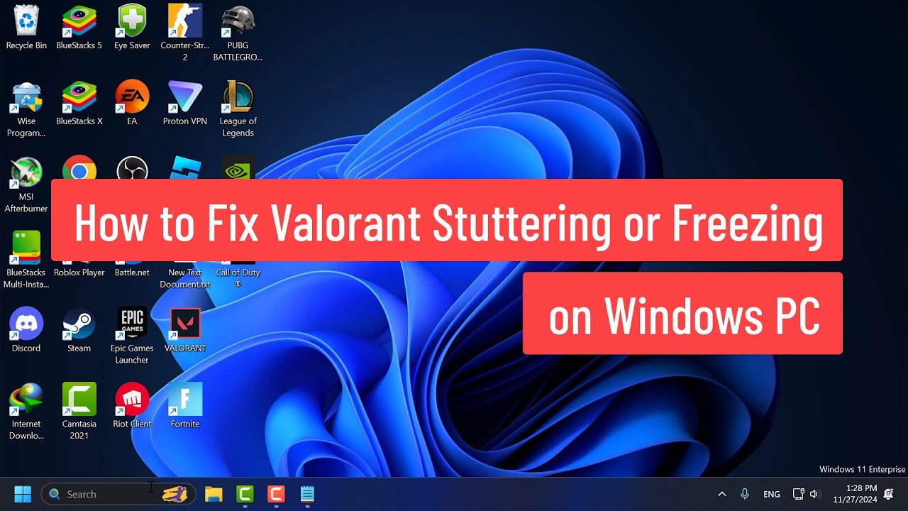 How to Fix Valorant Stuttering or Freezing on Windows PC (2024) - YouTube