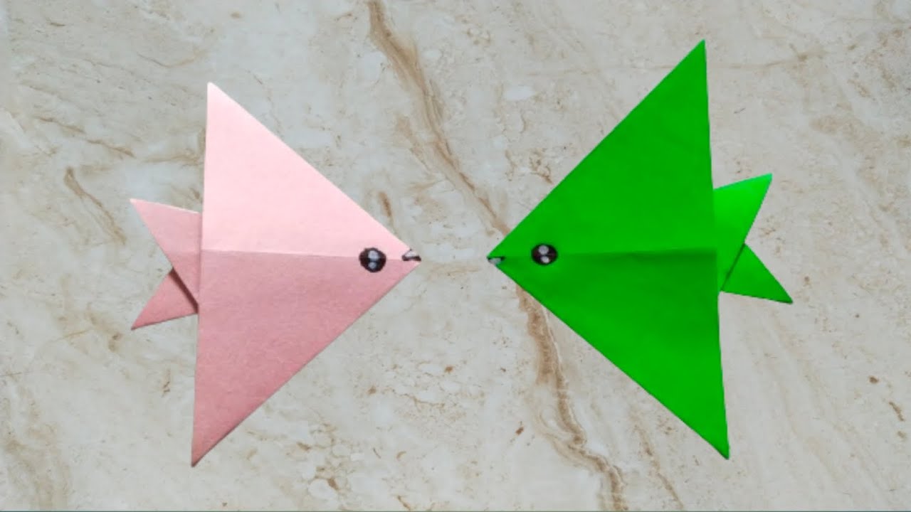How to Make Paper Fish || Creating Paper Fish, Paper Art and Craft for ...