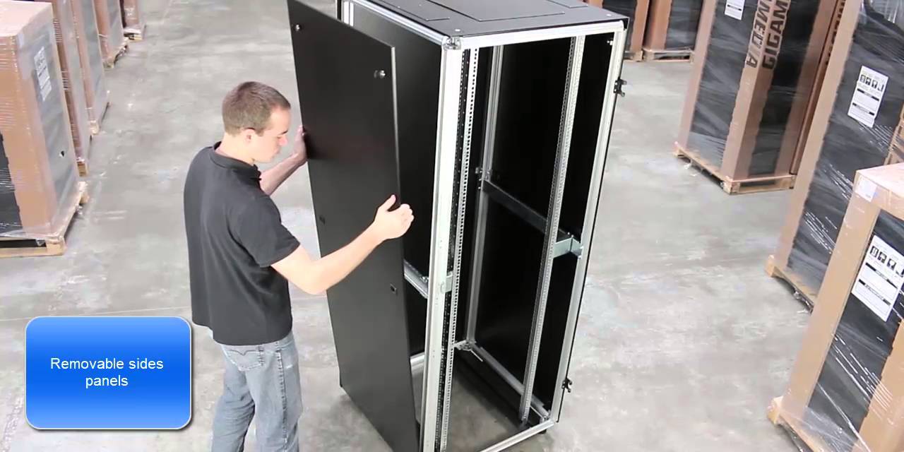 19" cabling floor standing cabinets. Gigarack type 250 range. Gigamedia ...
