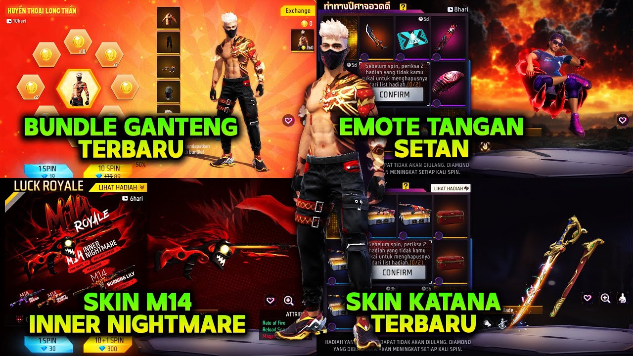 BOCORAN BUNDLE GANTENG LEGEND, SKIN KATANA DIVINE, SKIN M14 INNER ...