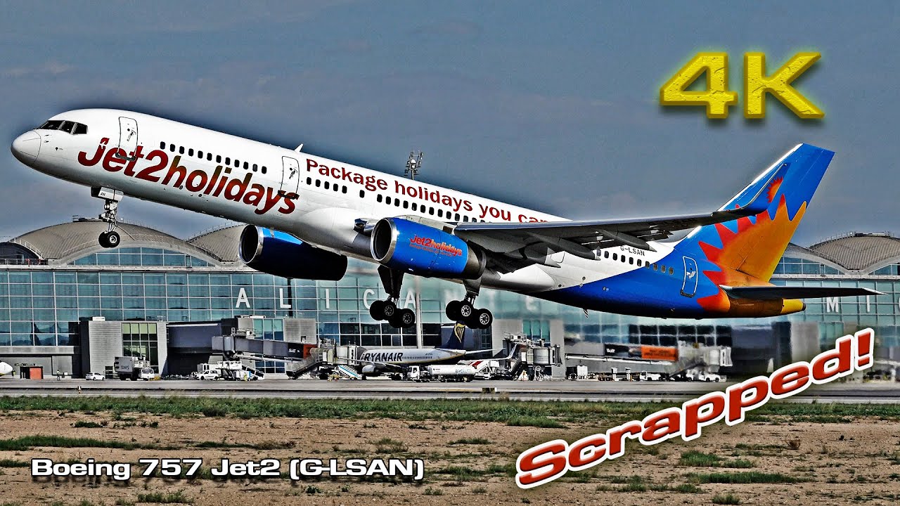 This plane will never fly again Boeing 757 Jet2 (G-LSAN) Scrapped ...