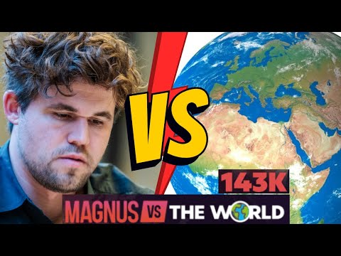 Magnus Carlsen AYNI ANDA 143,000 KİŞİYE KARŞI OYNADI, KİM KAZANDI? | Dünya vs. Magnus Carlsen