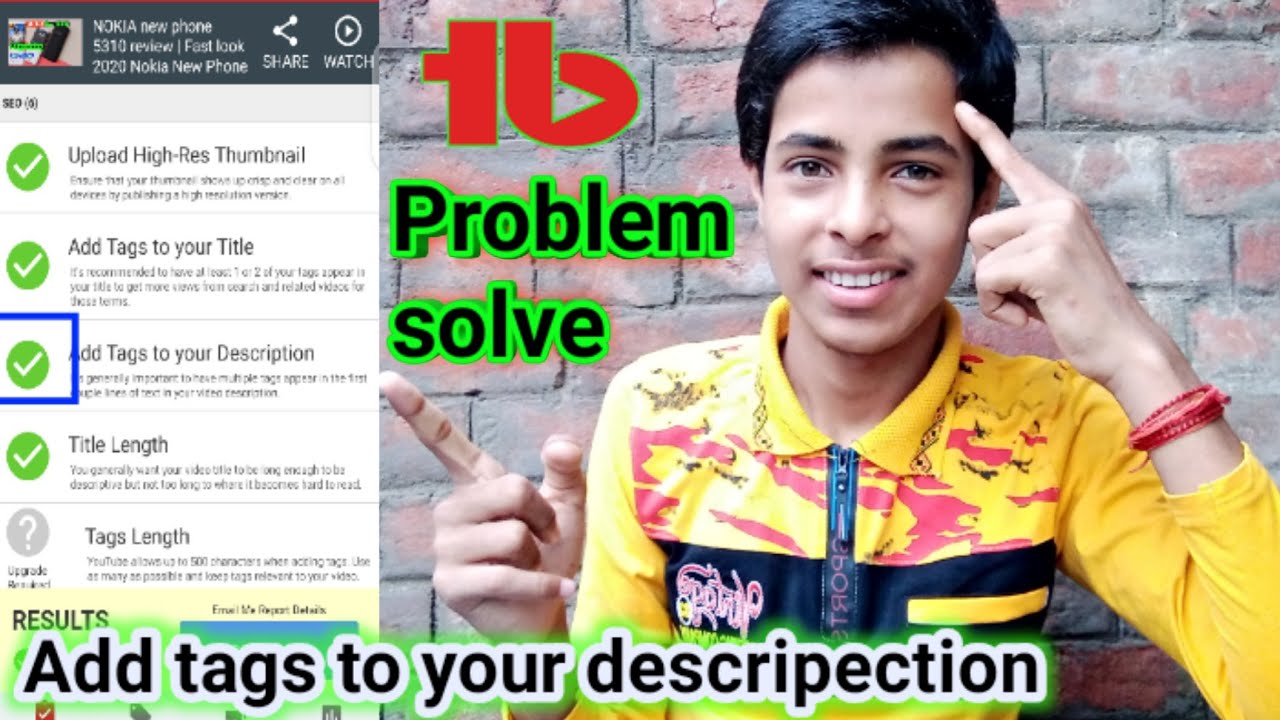Add Tags to your Descripection problem solve | ( How to fix ) - YouTube