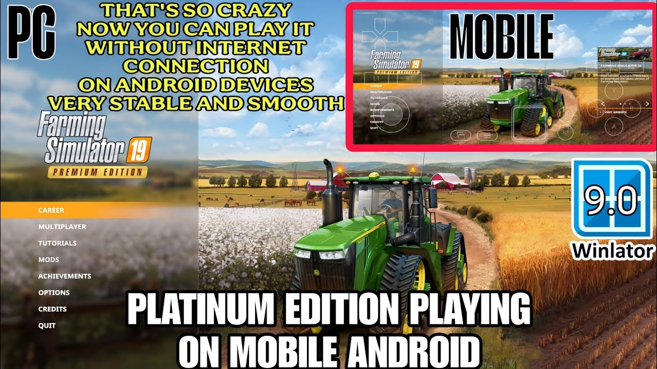 fs19 platinum edition mobile version no mod fs20 | winlator android ...