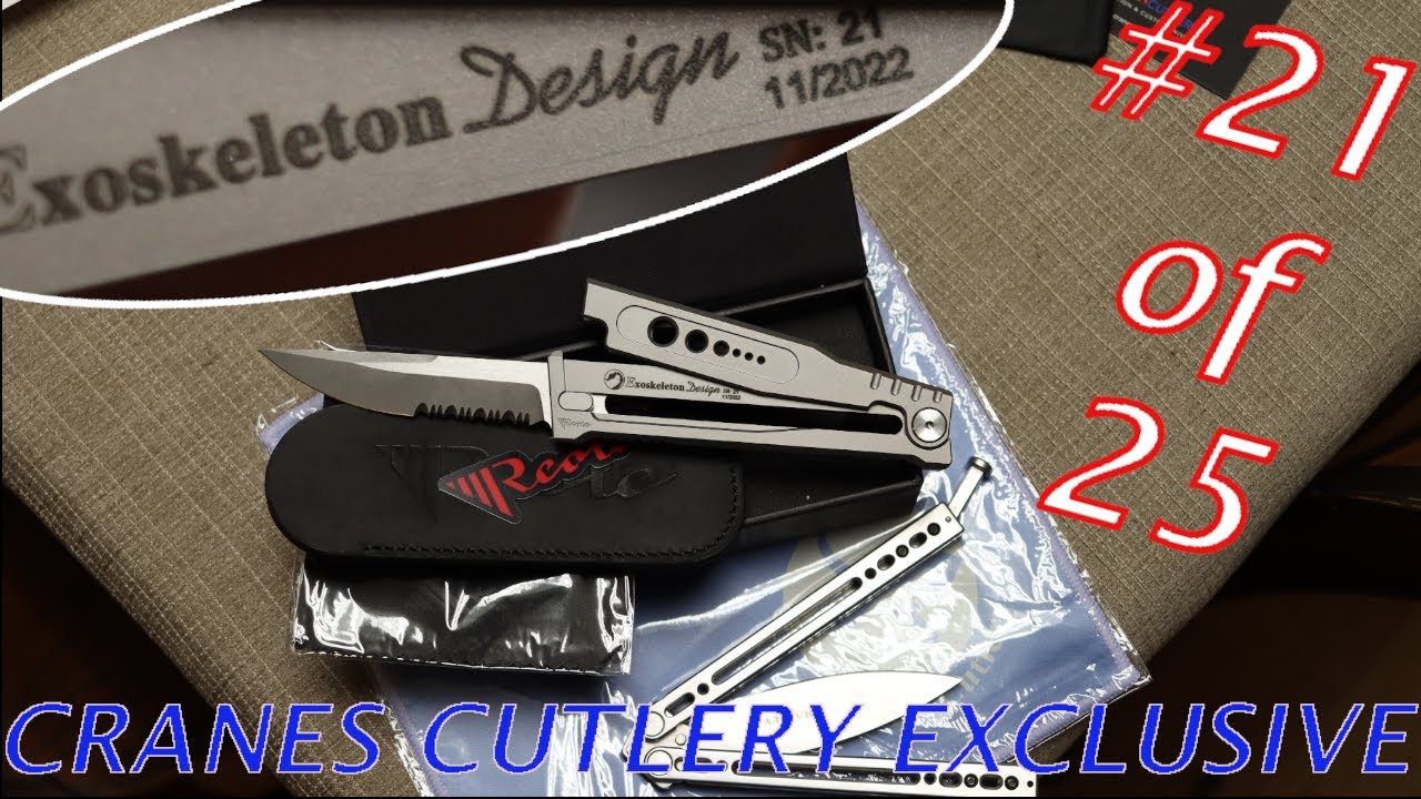 Unboxing Reate Exoskeleton Gravity Knife (Cranes Cutlery Exclusive ...