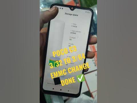 poco c3 emmc change done - YouTube