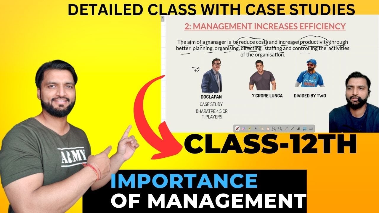 #4 IMPORTANCE OF MANAGEMENT IN DETAIL ,CLASS 12TH CBSE , BUSINESS ...