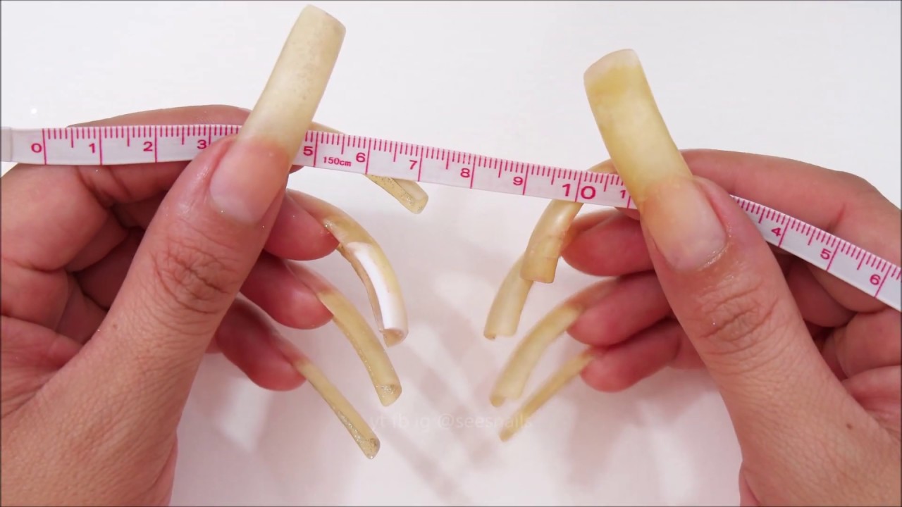Measuring My Nails in Centimeters - YouTube