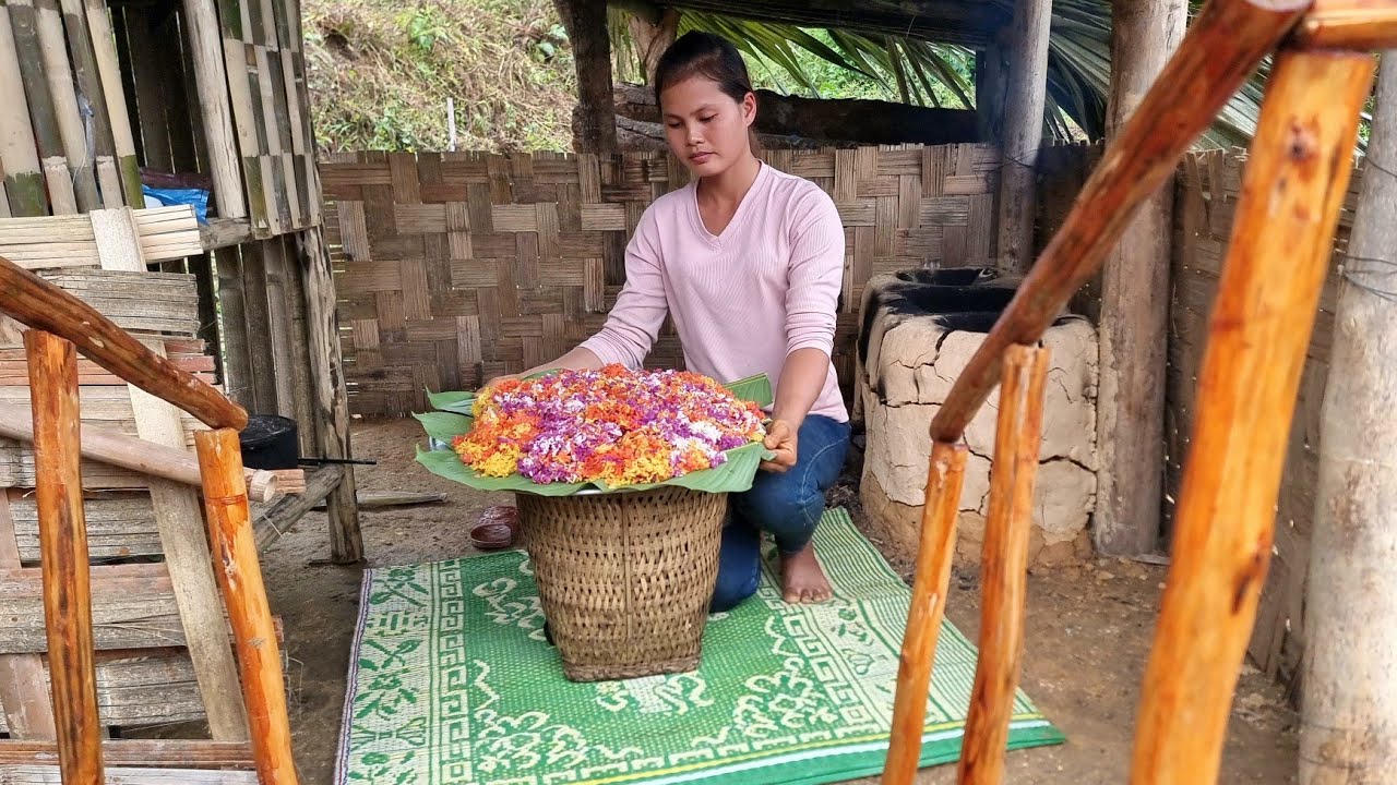 single mom. Cook 7-color sticky rice sold at the market |lý Tiểu An ...