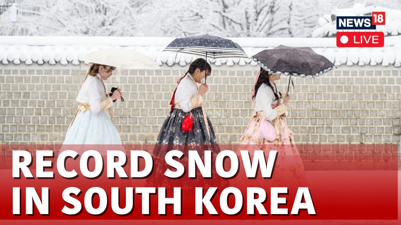 LIVE: South Korea Snowfall 2024 | Record Breaking Snowfall Brings Seoul ...