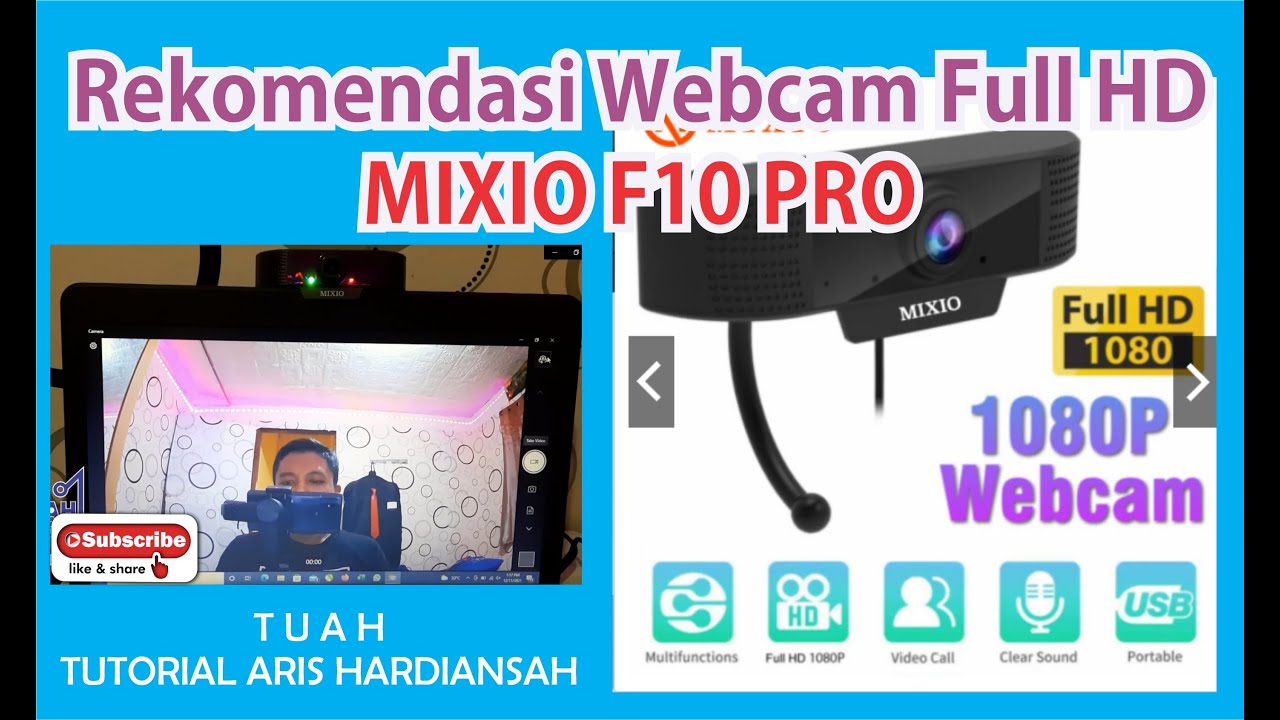 Rekomendasi Webcam Full HD | MIXIO F10 PRO - YouTube