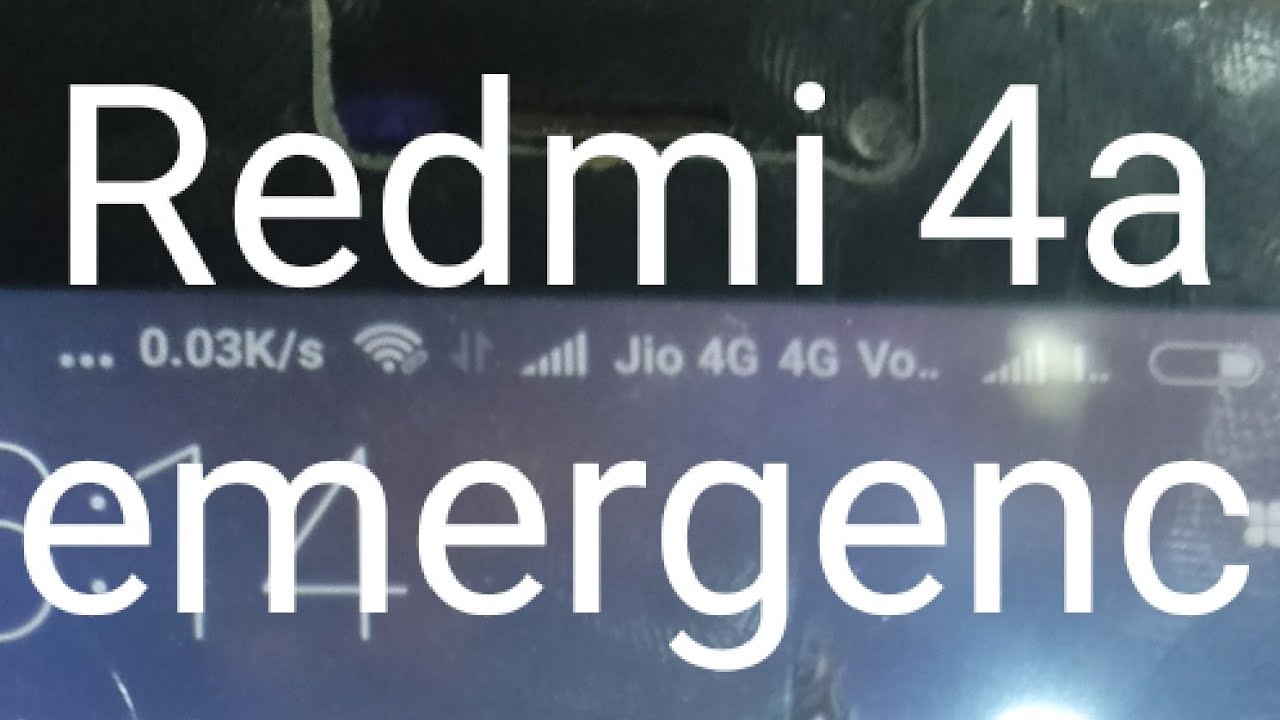 Xiaomi Redmi 4a Emergency Call Only Network Problem Solution|| Redmi 4a ...