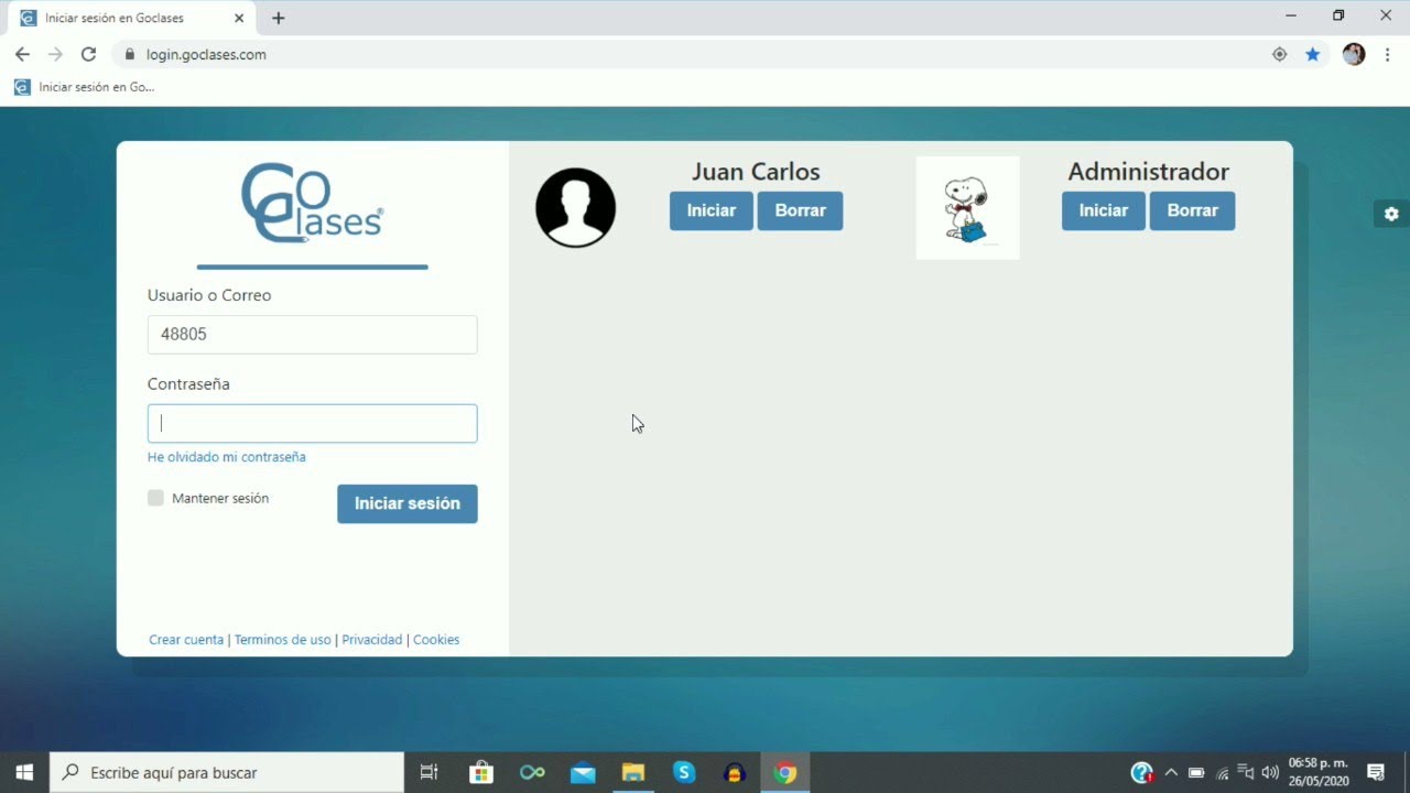 Entrenamiento para estudiantes y/o encargados - Goclases - YouTube