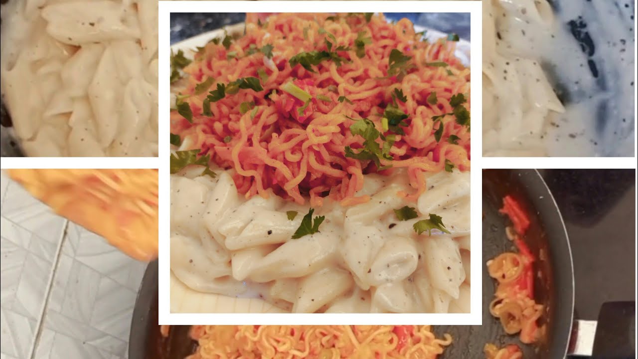 Maggi pasta recipe ..how to make maggi pasta by kitchen with me. - YouTube