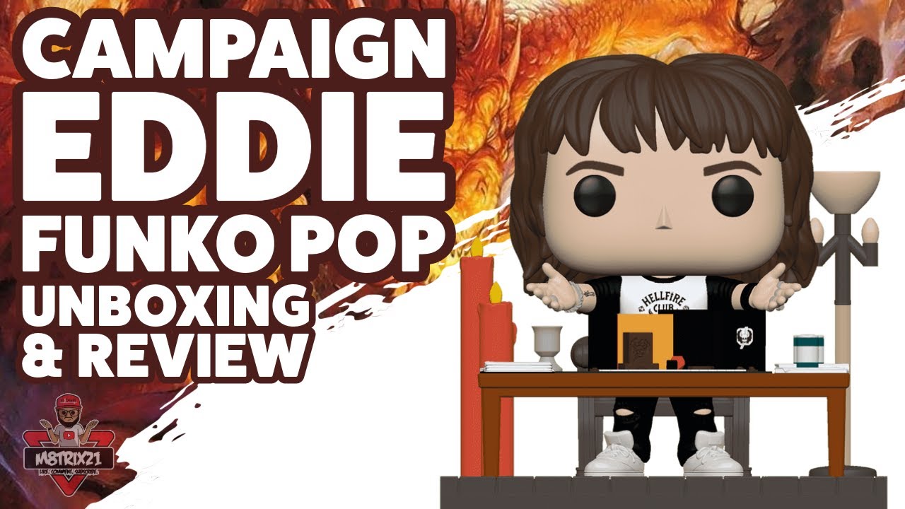 Campaign Eddie (Stranger Things) Funko Pop Unboxing & Review - YouTube