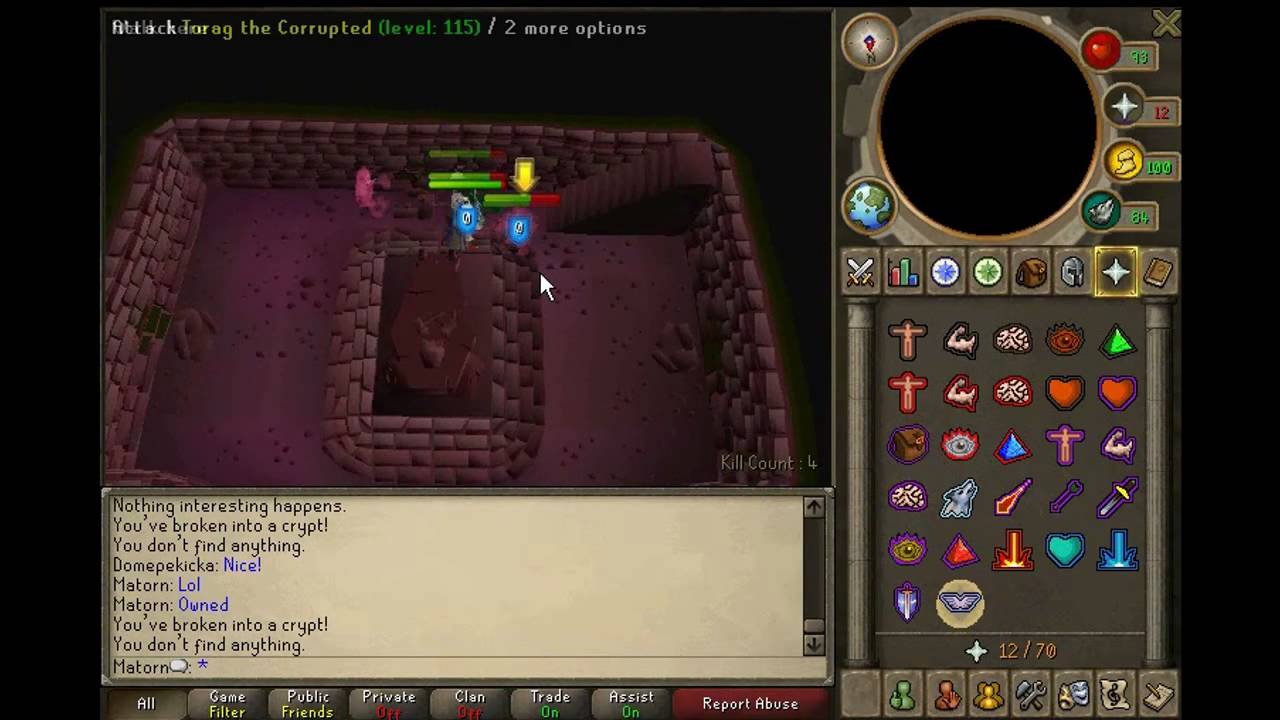 Runescape Barrows Guide for high lvls with slayer dart and sgs - YouTube
