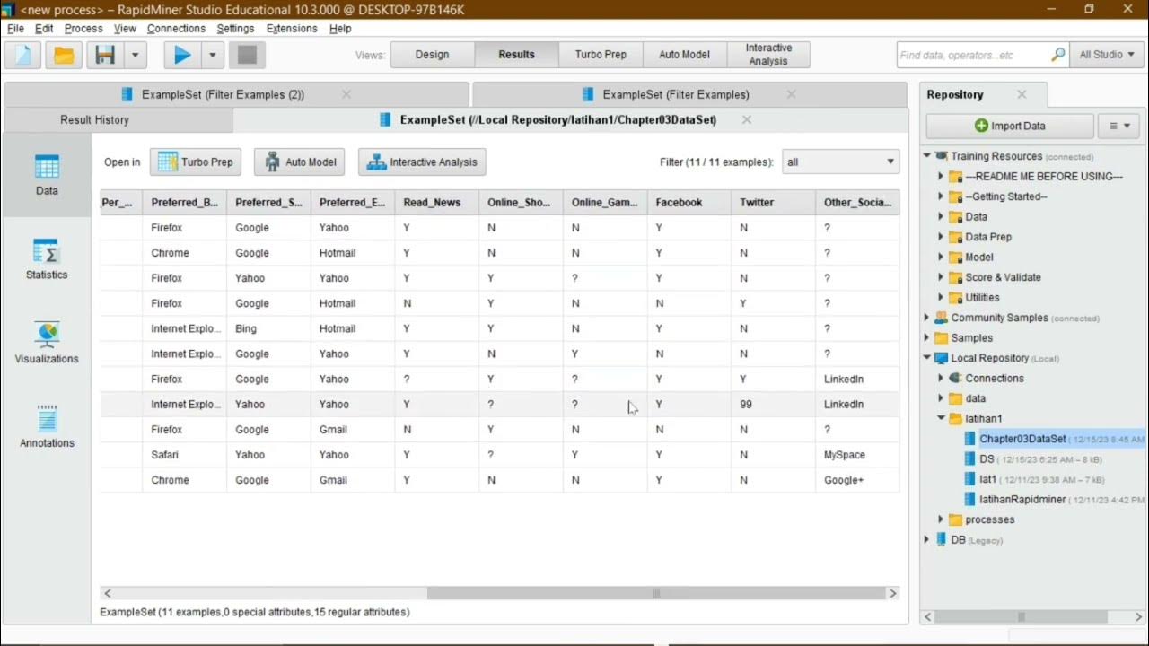 Data cleaning : mengatasi missing value dan inconsistent data dengan Rapidminer Studio & RStudio ...