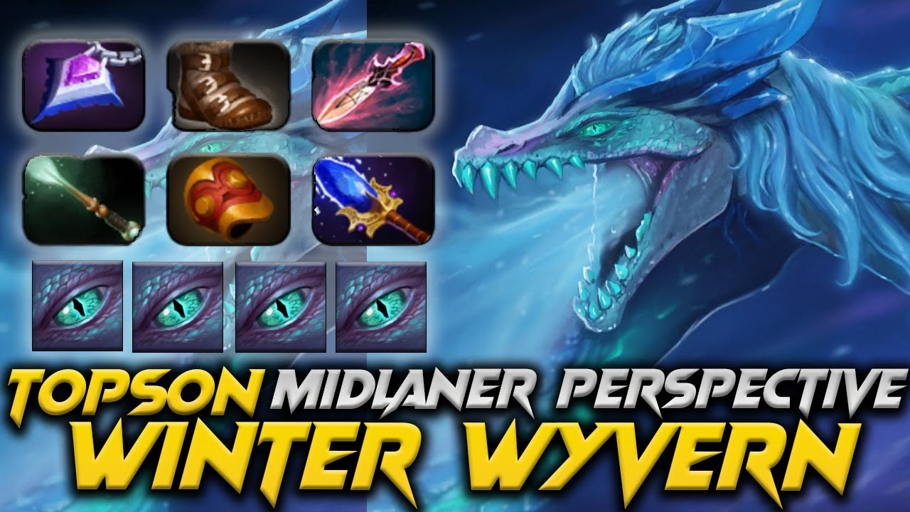 Topson - Winter Wyvern The Midlaner Dota 2 Pro Full Gameplay 7.35D ...