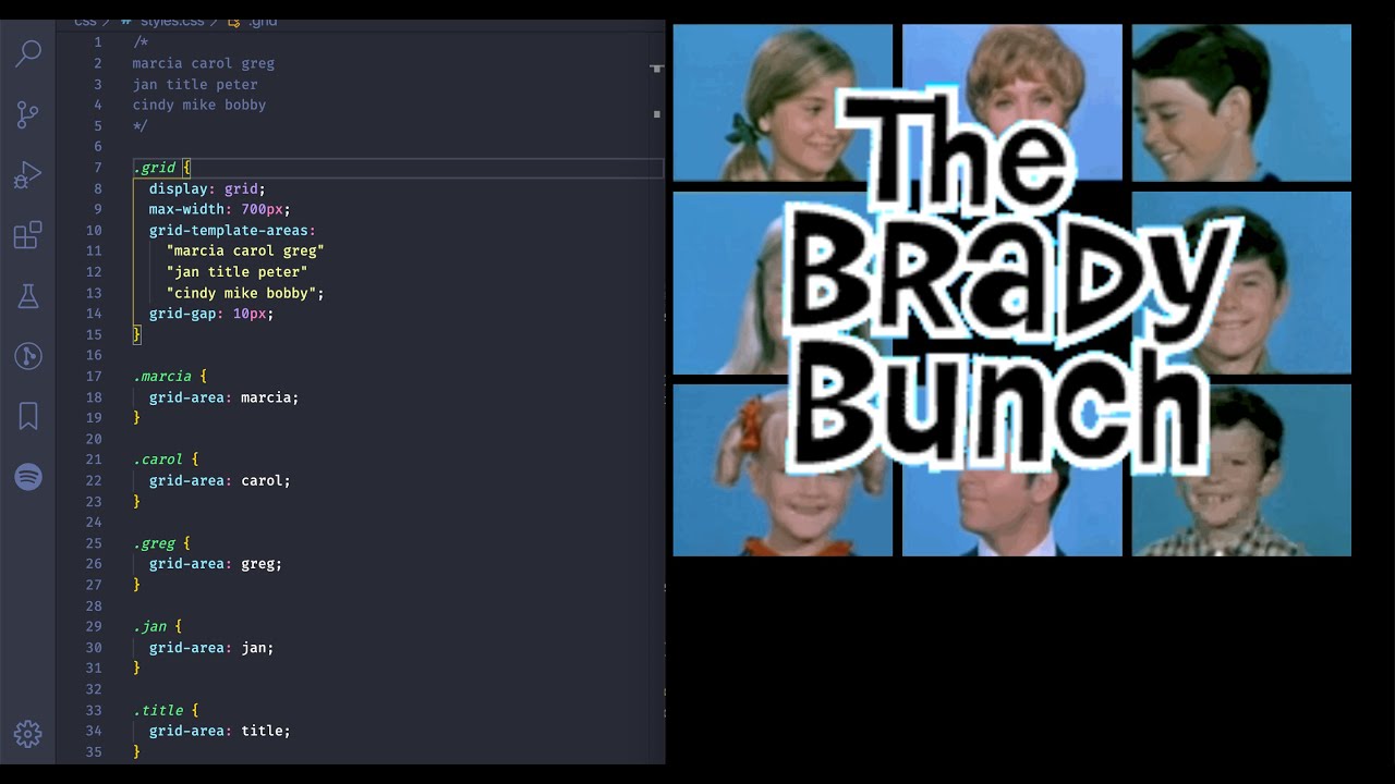CSS Grid tutorial: Brady Bunch - YouTube