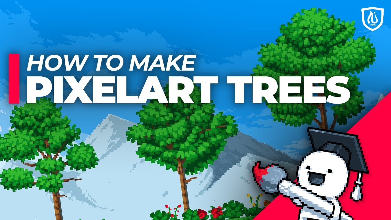 How to make Pixelart Trees - YouTube