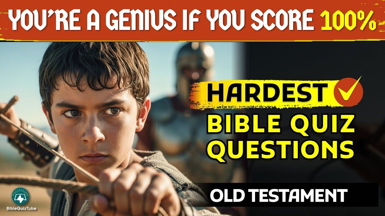Only A BIBLE GENIUS Scores 100%! Old Testament Bible Quiz- 25 Bible ...
