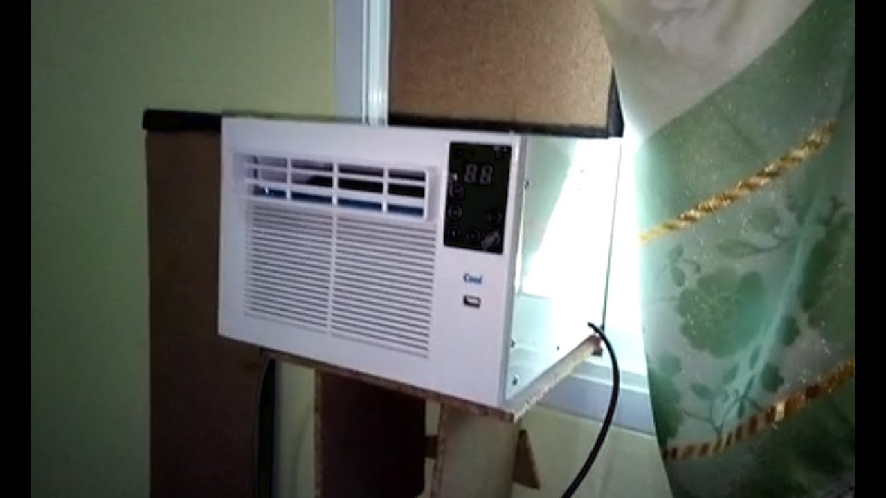How to install mini air conditioner through the wall : ติดตั้งแอร์มุ้ง ...