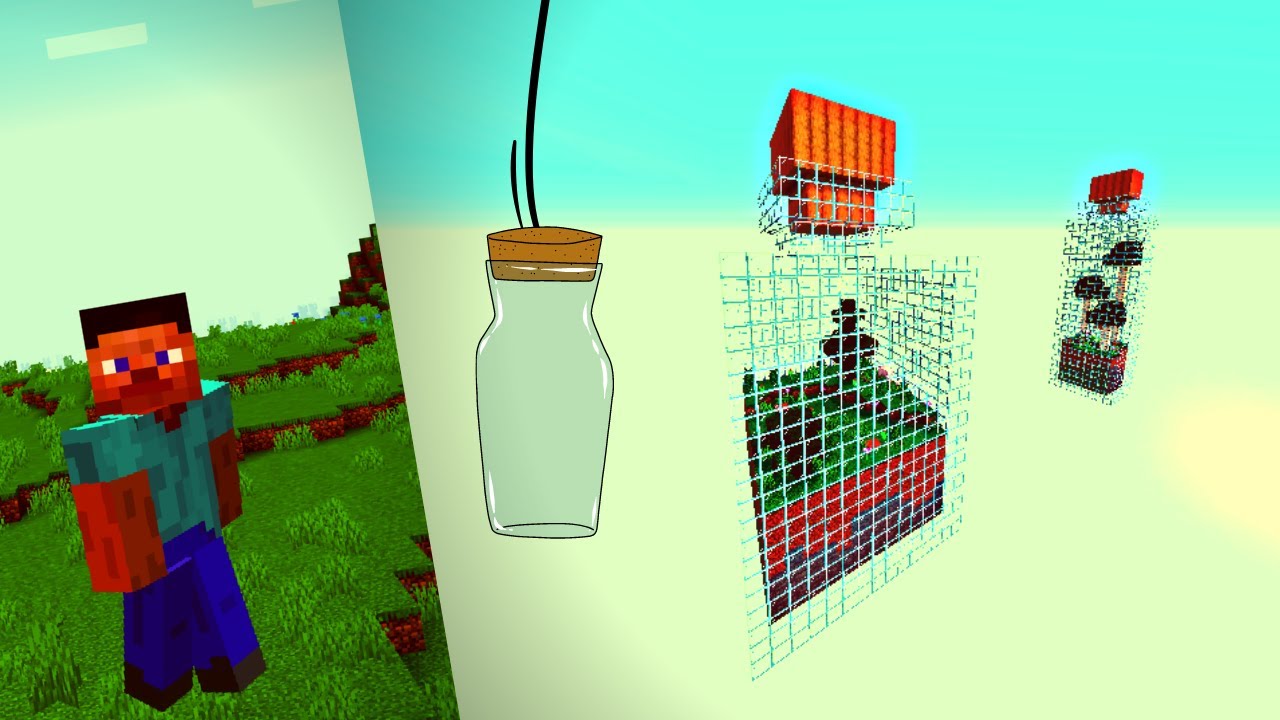 Minecraft But WORLD in a JAR (minecraft day 1) - YouTube