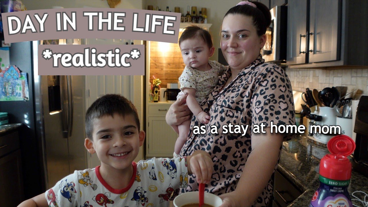 A *realistic* day in the life as a STAY AT HOME MOM OF 3! - YouTube