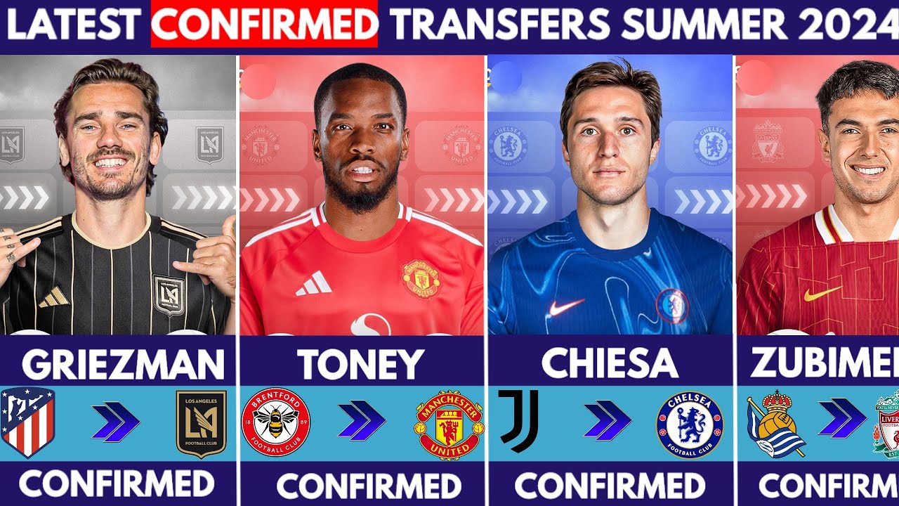 LATEST CONFIRMED TRANSFER NEWS SUMMER 2024😱 TONEY TO MAN UNITED ️ ...