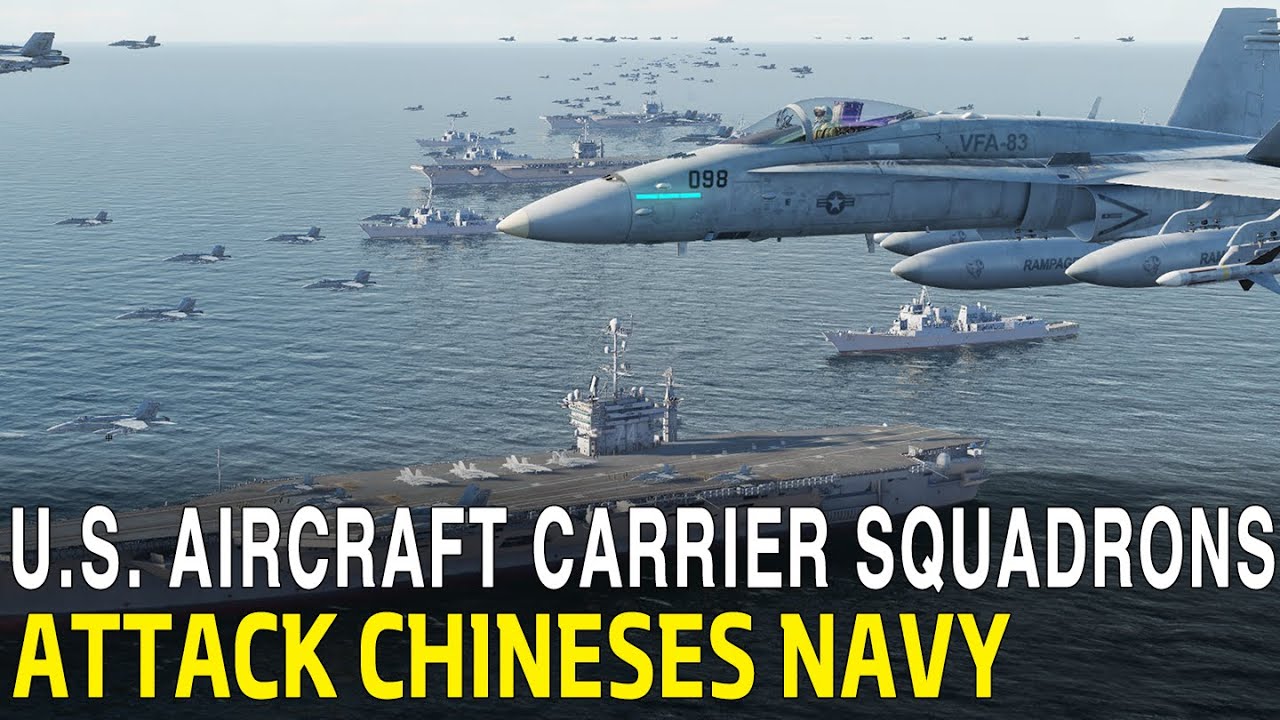 U.S. aircraft carrier squadrons attack Chinese navy. (World War Series ...