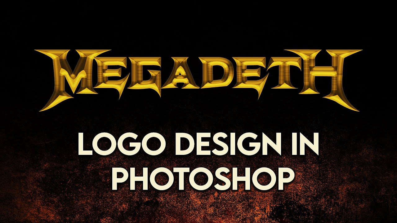 Megadeth Logo Design in Photoshop CS3 - YouTube