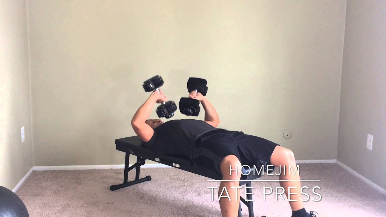 Tate Press - exercise for triceps - HOMEJIM - YouTube