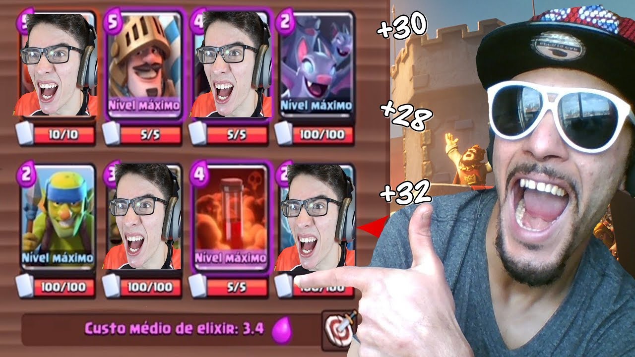 JOGUEI COM O MELHOR DECK DO FLAKES POWER E DEU CERTO - CLASH ROYALE ...