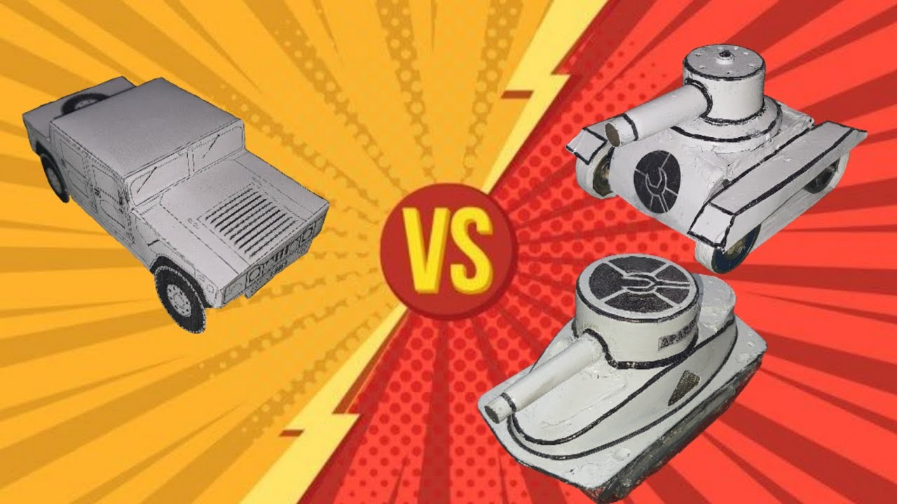 War tanks vs Paper car - YouTube