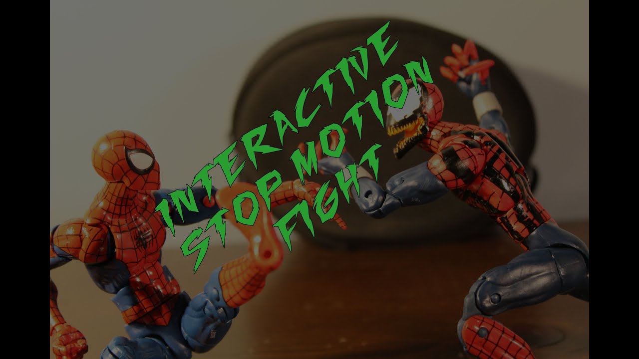 Interactive Spider Man vs Spider Carnage Stop Motion Fight (Marvel stop ...