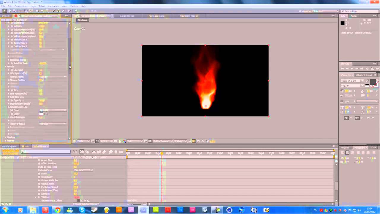 #18 After Effects Tutorial Creating Fire With Particular - YouTube
