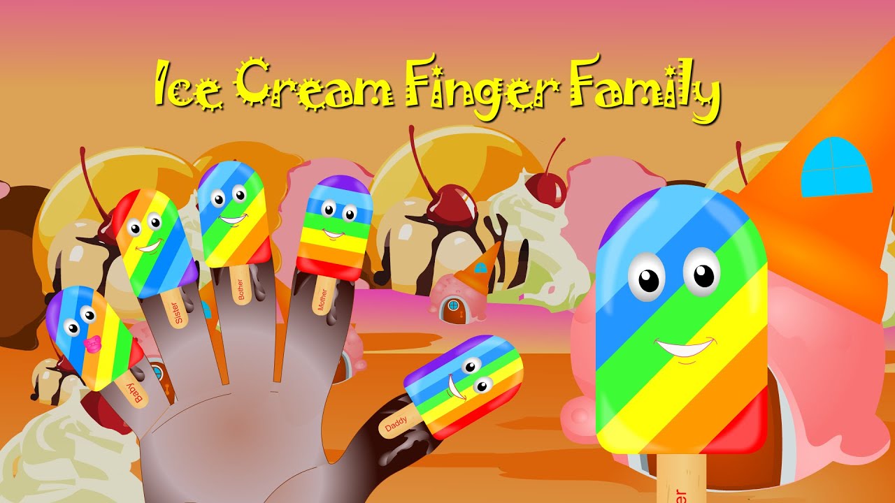 Ice Cream Finger Family | Nursery Rhymes for Kids - YouTube
