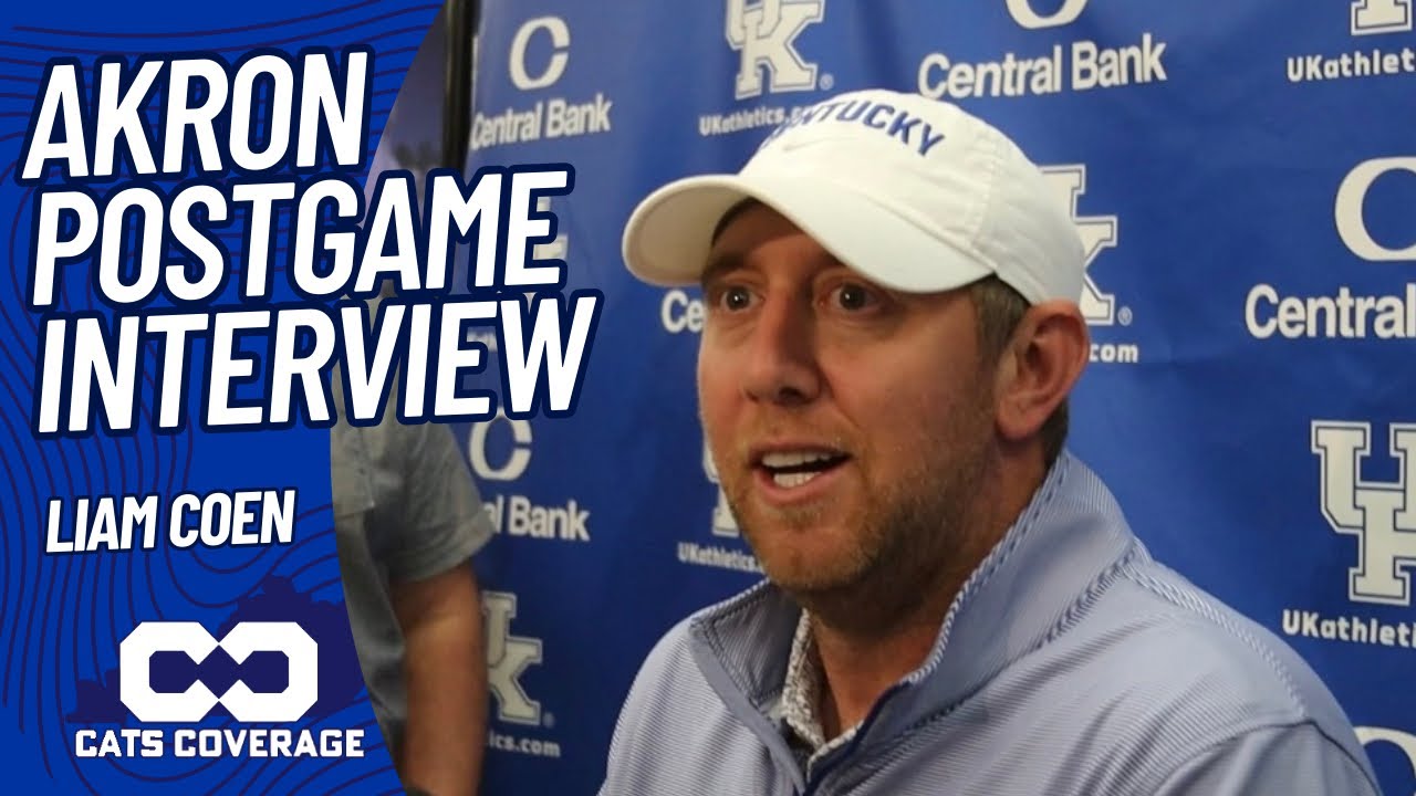 Liam Coen - Akron Postgame Interview (9-16-2023) - YouTube