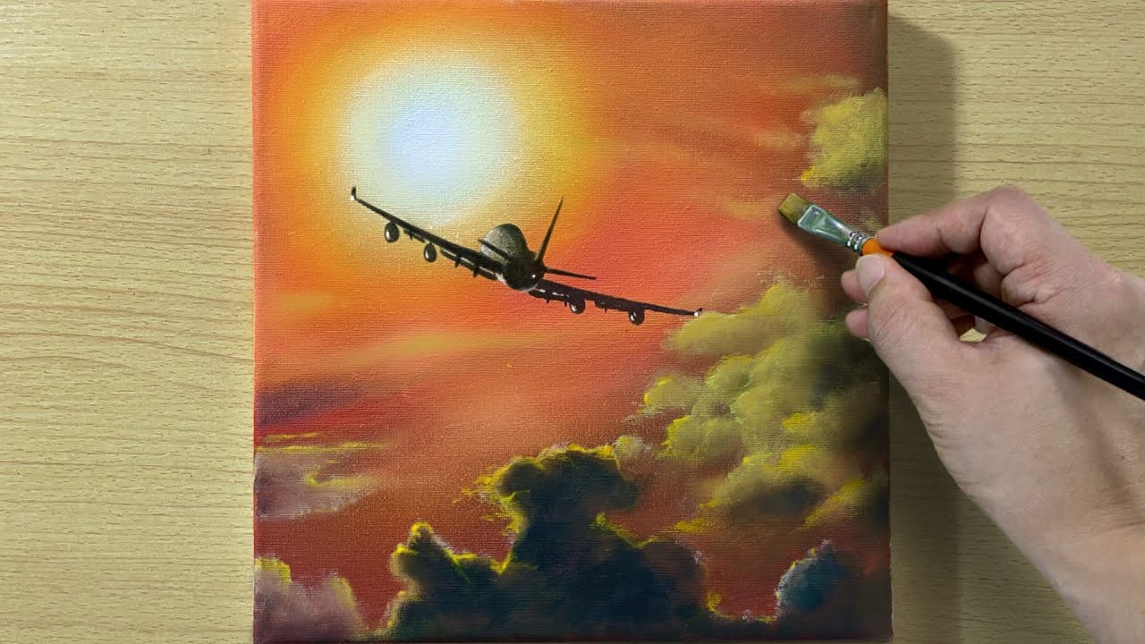 I want to go there ️ / Acrylic Painting for Beginners / STEP by STEP ...