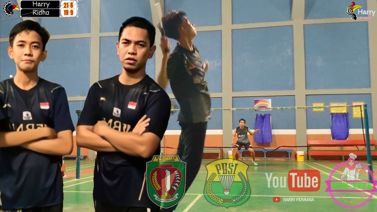 Tunggal Putra Harry Permana (3) vs M Ridho (1) Badminton Katingan #3 - YouTube
