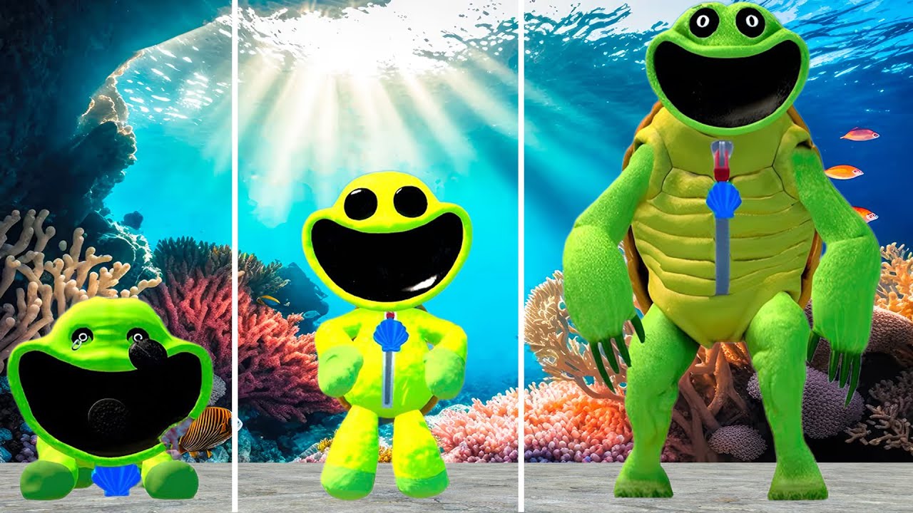 NEW EVOLUTION AND POWER OF THE SMILING TURTLE CREATURE POPPY PLAYTIME ...