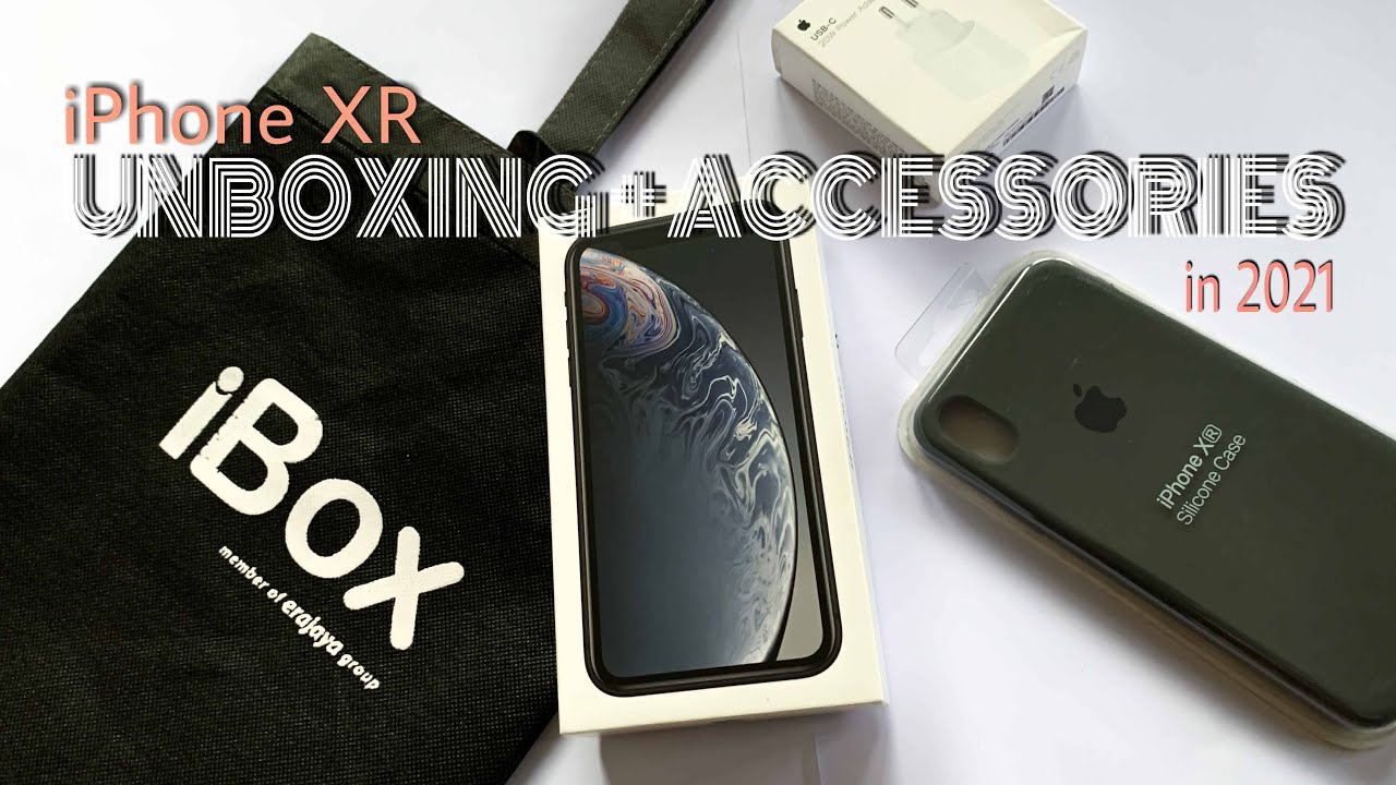 iPhone XR 64GB Black UNBOXING + Accessories New Box | in 2021 📱🌈 - YouTube