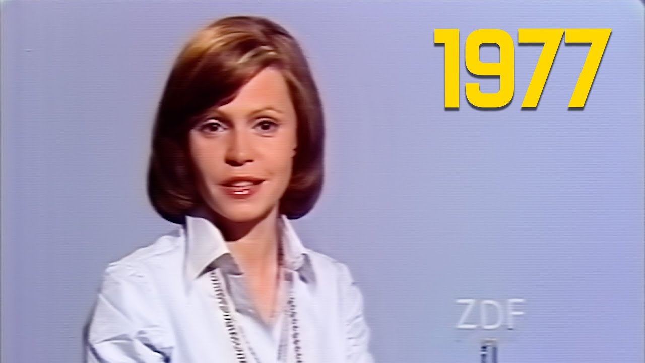 ZDF Abendansage von Mady Riehl und Beginn von Disco '77 (08.01.1977 ...