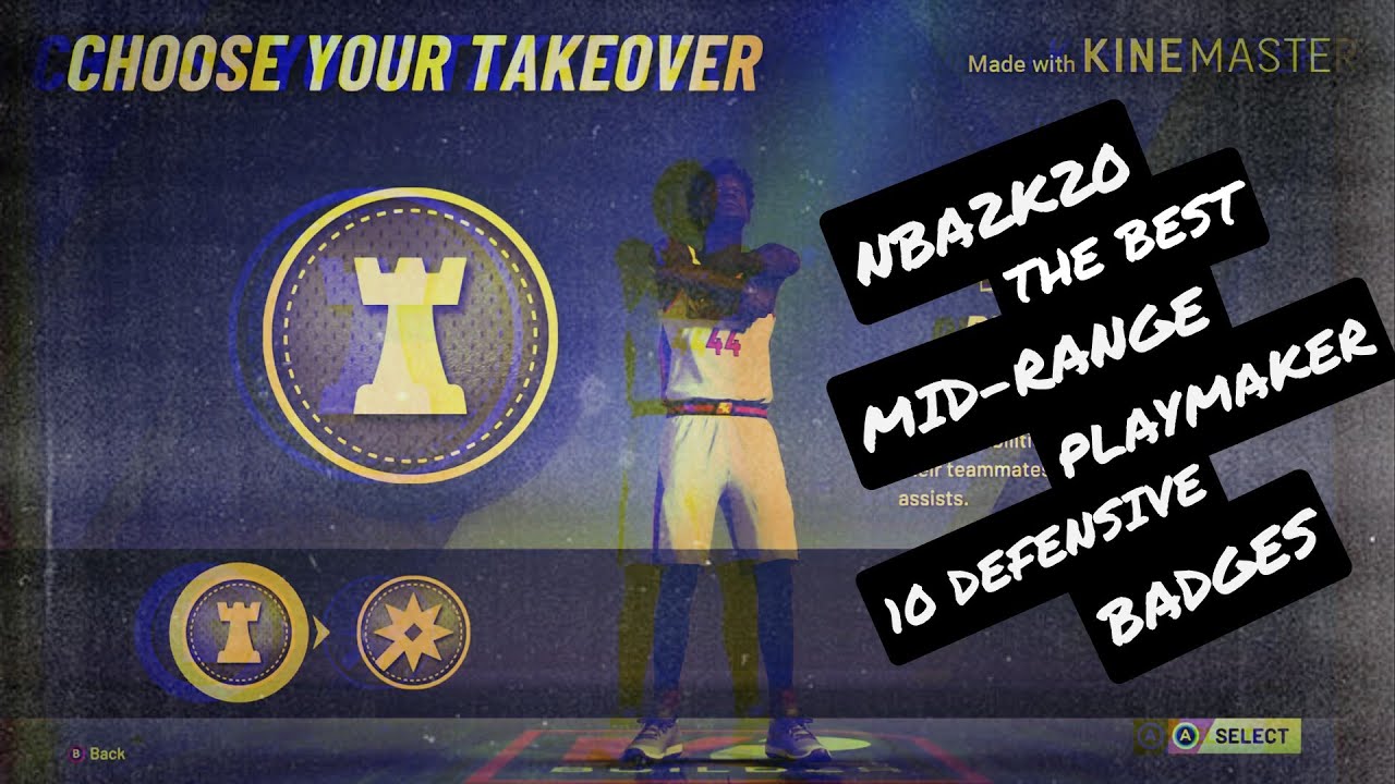 NBA 2K20 - THE BEST MID-RANGE PLAYMAKER BUILD | 10 DEFENSIVE BADGES ...