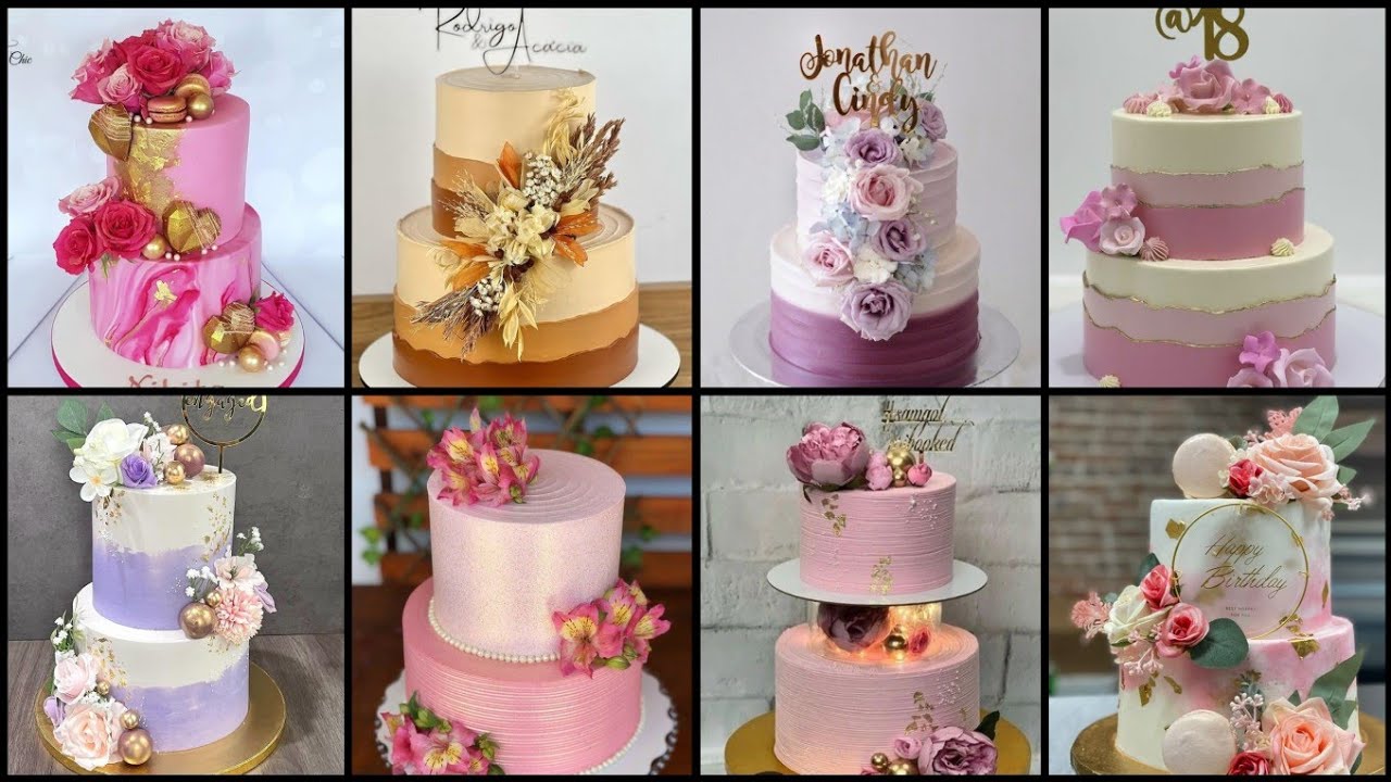 50+ Best Wedding/Engagement Tier Cake ideas | Amazing Two Tier Cake ...