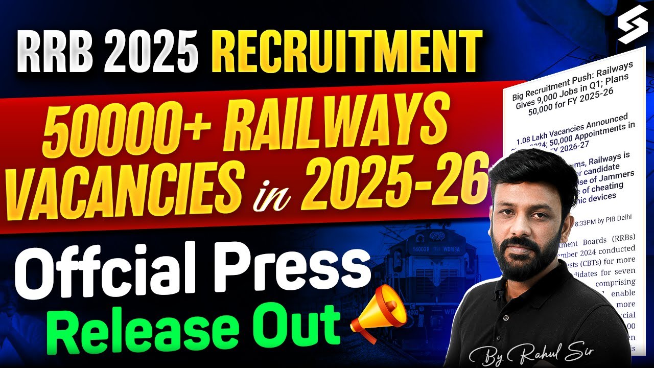 RRB 2025 Recruitment Update | Official Press Release of 50000+ Railway ...