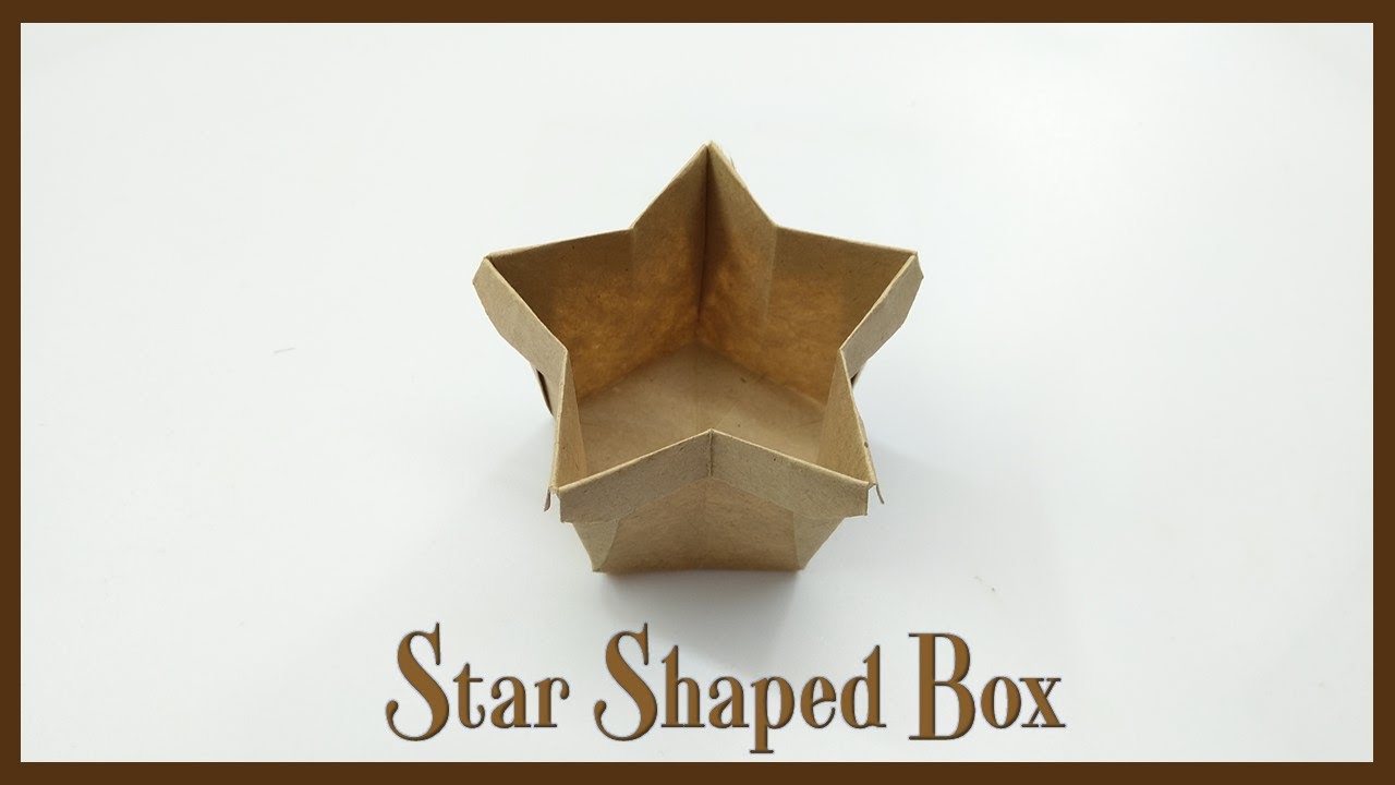 Paper Star Shaped Box [ Origami Easy ] | Gấp hộp đựng hình ngôi sao ...