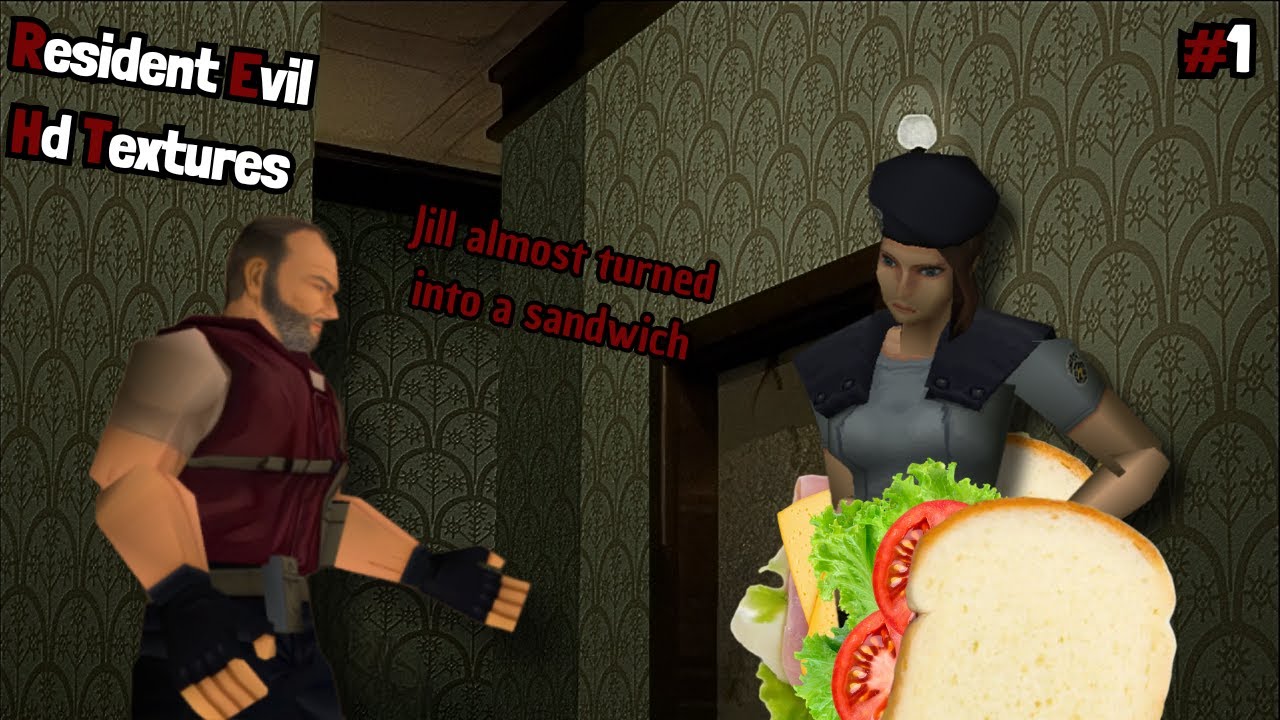 Resident Evil Remastered Textures #1 - Jill Sandwich - YouTube