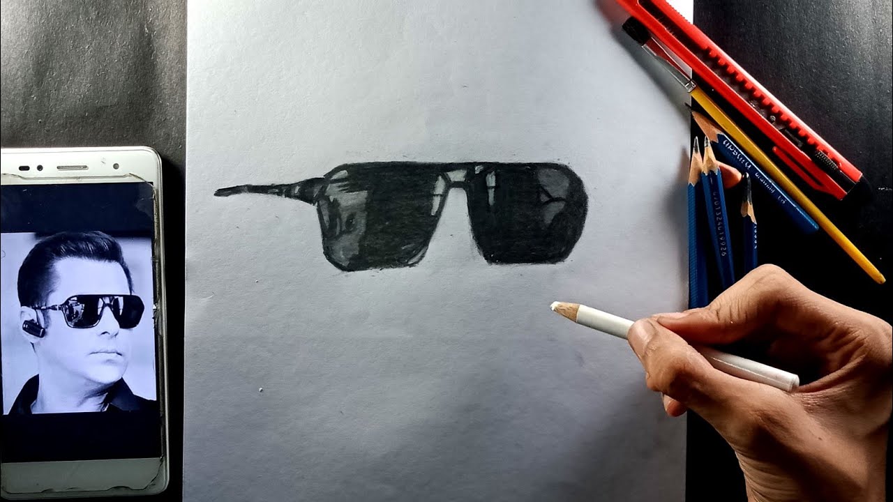 how to draw realistic Goggles - YouTube